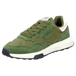 Sneaker Gant "Gant Sneaker Veloursleder/Textil", Herren, Gr. 44, gr&uuml;n (olive), Textil, Veloursleder, Schuhe Sneaker