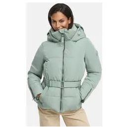 Winterjacke Marikoo "Aleynaa", Damen, Gr. L, smokey mint, Obermaterial: 100% Polyester; Innenseite: 100% Polyester; Futter: 100% Polyester, Jacken Winterjacke, mit extra hohem Kragen und elastischem Tailleng&uuml;rtel