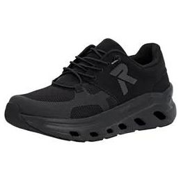 Sneaker Rieker "Rieker Sneaker Mesh", Herren, Gr. 48, schwarz, Textil, Schuhe Sneaker