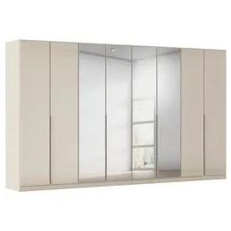 Dreht&uuml;renschrank OTTO HOME "Kleiderschrank Kleiderschr&auml;nke Schrank Garderobe AGORDO mit Glasfront", beige, glas beige (champagner), B:360cm H:210cm T:54cm, Holzwerkstoff, Schr&auml;nke, Dreht&uuml;renschrank, durchdachte Innenausstattung, in 8 Breiten und 2 H&ouml;hen MADE IN GERMANY