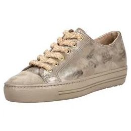 Sneaker Paul Green "Paul Green Sneaker Leder", Damen, Gr. 38, beige, Leder, Schuhe Sneaker