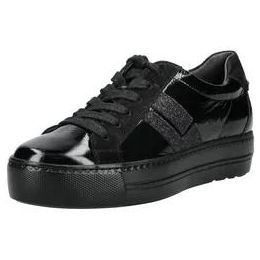 Sneaker Paul Green "Paul Green Sneaker Leder", Damen, Gr. 40,5, schwarz, Leder, Schuhe Sneaker