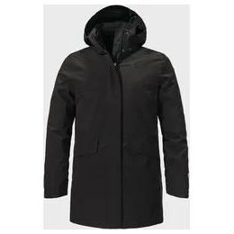 Sch&ouml;ffel Doppeljacke SCH&Ouml;FFEL "Urban 3in1 Parka Style Borkol WMS", Herren, Gr. 38, schwarz (9990, schwarz), Aussenjacke Oberstoff: Aussenseite: 100% Polyester; (Membran: Polyurethan); Futter: 100% Polyester; Futter: 100% Polyester Innenjacke Oberstoff: 100% Polyester; Futter: 100% Polyester; Wattierung: 100% Polyester, regular fit, hoch geschlossener Ausschnitt, Jacken