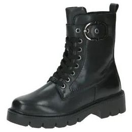 Schn&uuml;rstiefelette Caprice "Caprice Stiefelette Nappaleder", Damen, Gr. 36, schwarz, Nappaleder, Schuhe Schn&uuml;rstiefelette