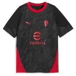 Trainingsshirt Puma "AC Milan Trainingstrikot Jugendliche", M&auml;dchen, Gr. 152, rot (schwarz for all time rot), Obermaterial: 100% Polyester. Einsatz: 100% Polyester, bedruckt, regular fit, Rundhals, Shirts