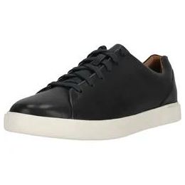 Sneaker Clarks "Un Costa Lace", Herren, Gr. 42, blau (dunkelblau), Leder, Schuhe Sneaker, im sportlichen Look mit sto&szlig;d&auml;mpfendem Fu&szlig;bett