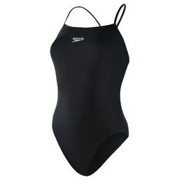Badeanzug Speedo "Womens ECO Endurance+ Thinstrap", Damen, Gr. 40, N-Gr, schwarz, Obermaterial: 100% Polyester, Badeanz&uuml;ge Badeanzug