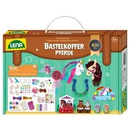 Kreativset LENA "Bastelkoffer Pferde, Premium", bunt, Kreativsets, Kinder, Kunststoff, Pappe