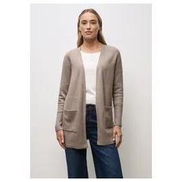 Cardigan Street One, Damen, Gr. 40, sandstone mocha meliert, Web, 37% Baumwolle, 34% Polyacryl, 26% Polyester, 3% Elasthan, unifarben, normal h&uuml;ftbedeckend, ohne Ausschnitt, B&uuml;ndchen, Strickjacken, soft und weich