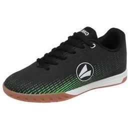 Indoorschuh Jako "J-SI SKILL", M&auml;dchen, Gr. 32, gr&uuml;n (neon gr&uuml;n, jet schwarz), Synthetik, Schuhe, Hallenschuh, Sportschuhe