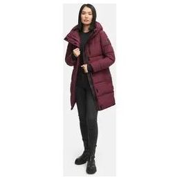 Winterjacke Marikoo "Kaituu XVI", Damen, Gr. M, wine, Obermaterial: 100% Polyester; Innenseite: 100% Polyester; Futter: 100% Polyester; Wattierung: 100% Polyester, Jacken Winterjacke, mit gro&szlig;er Kapuze