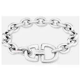 Armband Liebeskind Berlin "Schmuck Geschenk Edelstahl Armkette The D-Link Statement", silber (silberfarben), Armb&auml;nder, Damen, 22cm, Edelstahl, Armband