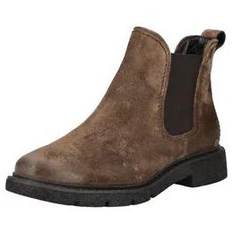 Stiefelette Paul Green "Paul Green Stiefelette Veloursleder", Damen, Gr. 38, braun, Veloursleder, Schuhe Stiefelette