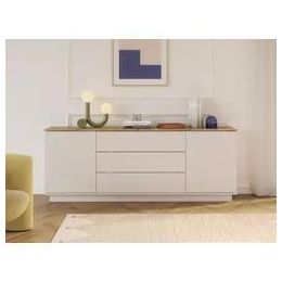 Sideboard FORTE, sand, mauvella eiche, B:224,5cm H:85,7cm T:41,3cm, Spanplatte, Sideboards, Sideboard, B/H/T 224,5/85,7/41,3 cm