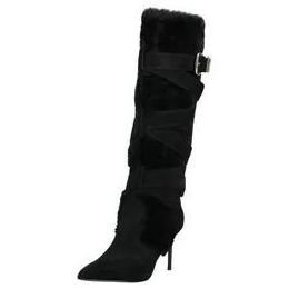 High-Heel-Stiefel Steve Madden "Steve Madden Stiefel Leder/Textil", Damen, Gr. 40, schwarz, Leder, Textil, Schuhe