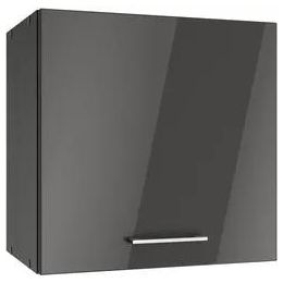 H&auml;ngeschrank KOCHSTATION "KS-Milan", grau (grau hochglanz), B:60cm H:57cm T:34cm, MDF, Schr&auml;nke, H&auml;ngeschrank, H&auml;ngeschrank 60 cm, matte oder hochgl&auml;nzende Fronten