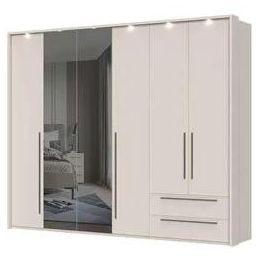Dreht&uuml;renschrank OTTO HOME, cashmere, B:277cm H:226cm T:60cm, FSC-zertifizierter Holzwerkstoff, MDF, Schr&auml;nke, Dreht&uuml;renschrank, UV lackiert, Soft Close Funktion, H&ouml;henverstellbare F&uuml;&szlig;e