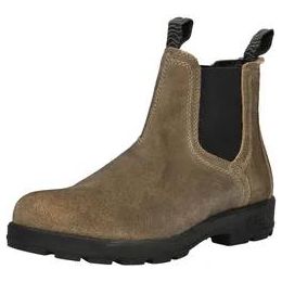 Stiefelette JEEP "JEEP Stiefelette Veloursleder", Herren, Gr. 43, taupe, Veloursleder, Schuhe Stiefelette