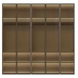 Dreht&uuml;renschrank OTTO HOME "Opera Parsol-Glast&uuml;ren, LED-Glasbodenbeleuchtung, mit und ohne Kranz", cashmere, B:227cm H:224cm T:56cm, FSC-zertifizierter Holzwerkstoff, Glas, Schr&auml;nke, Dreht&uuml;renschrank, Glast&uuml;ren, UV-Lack, LED-Innenbeleuchtung, Soft-Close-Funktion