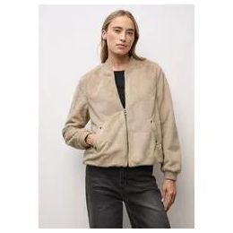 Blouson Street One, Damen, Gr. 42, smooth champagne, Stoff, Obermaterial: 100% Polyester; Futter: 100% Polyester, unifarben, normal normal, Rundhals, B&uuml;ndchen, Jacken Blouson, mit Tunnelzug am Saum