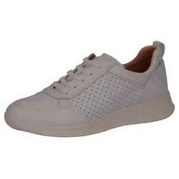 Sneaker Caprice "Caprice Sneaker Leder", Damen, Gr. 39, wei&szlig;, Leder, Schuhe Sneaker