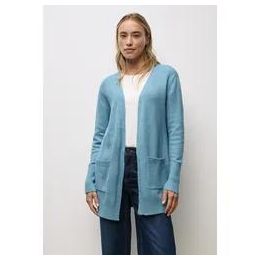 Cardigan Street One, Damen, Gr. 34, glacier blau meliert, Web, 37% Baumwolle, 34% Polyacryl, 26% Polyester, 3% Elasthan, unifarben, normal h&uuml;ftbedeckend, ohne Ausschnitt, B&uuml;ndchen, Strickjacken, soft und weich