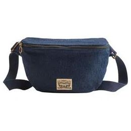 Levi's Bauchtasche LEVI'S "DEVON CROSSBODY BAG", Damen, Gr. B/H/T: 27cm x 18cm x 2,5cm, indigo rinse 2, Web, Baumwolle, unifarben, Taschen, mit Logostickerei