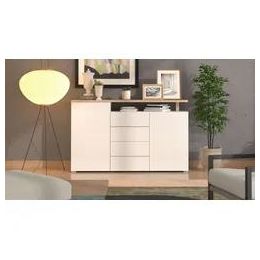 Sideboard Inosign "Aterno Kommode, Anrichte", wei&szlig; (wei&szlig;, natur), B:154cm H:94cm T:40cm, FSC-zertifizierter Holzwerkstoff, Sideboards, Sideboard, Breite 154 cm, mit Push-to-Open Funktion