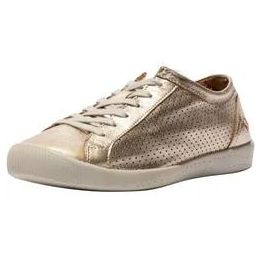 Sneaker Softinos "Softinos Sneaker Leder", Damen, Gr. 37, champagne, Leder, Schuhe Sneaker