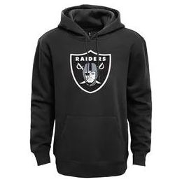 Kapuzenpullover FANATICS "Fanatics Hoodie Las Vegas Raiders", Damen, Gr. L, schwarz, 80% Baumwolle, 20% Polyester, Pullover Kapuzenpullover