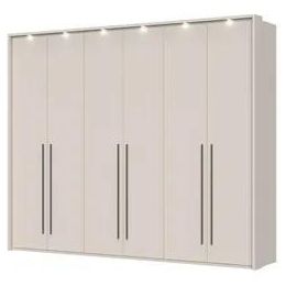 Dreht&uuml;renschrank OTTO HOME "Opera mit oder ohne Kranz inkl. LED-Bel.,B 227,272,317 oder 362 cm", cashmere, B:277cm H:226cm T:60cm, FSC-zertifizierter Holzwerkstoff, MDF, Schr&auml;nke, Dreht&uuml;renschrank, UV lackiert, Soft Close Funktion, H&ouml;henverstellbare F&uuml;&szlig;e
