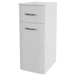 Unterschrank SAPHIR "Serie 3006 Badschrank 30 cm breit, 1 T&uuml;r und 1 Schublade", wei&szlig;, B:30cm H:75cm T:38cm, Holzwerkstoff, Schr&auml;nke, Unterschrank, Badezimmerschrank mit 1 Glas-Einlegeboden, 75 cm hoch, 38 cm tief