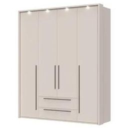 Dreht&uuml;renschrank OTTO HOME "Opera mit oder ohne Kranz inkl. LED-Bel.,B92,137,182 oder 227 cm", cashmere, B:187cm H:226cm T:60cm, FSC-zertifizierter Holzwerkstoff, MDF, Schr&auml;nke, Dreht&uuml;renschrank, UV lackiert, Soft Close Funktion, H&ouml;henverstellbare F&uuml;&szlig;e