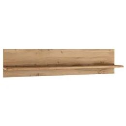 Wandboard KOCHSTATION "KS-Milan", wotaneiche, B:110cm H:24cm T:18cm, Holzwerkstoff, Regale, Wandboard, Regal in nat&uuml;rlichen Wotaneiche-Dekor, praktische Ablagefl&auml;che