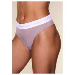 String Copenhagen Studios, Damen, Gr. XL (42), mauve, Single Jersey, Obermaterial: 50% Modal (TENCELTM), 45% Baumwolle, 5% Elasthan (LYCRA), unifarben, unifarben mit Farbeinsatz, k&ouml;rpernah, Unterhosen String, mit elastischem Logobund