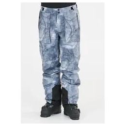Skihose SLOPE "Killy", Herren, Gr. M, US-Gr&ouml;&szlig;en, blau (grau, blau), 100% Polyester, bedruckt, lang, Hosen Skihose, mit wasserdichter Membran und getapten N&auml;hten