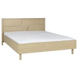 Einzelbett GAMI "Galys Bett 160 x 200", eiche rookwood nachbildung, eiche rookwood nachbildung, eiche rookwood nachbildung, B:174cm H:103cm L:204cm, Betten, Bettgestell, Mit Beleuchtetem Kopfteil