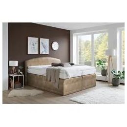 Boxspringbett "Madeira", beige, B:175cm L:210cm, Westfalia Schlafkomfort, Komplettbetten, Boxspringbett