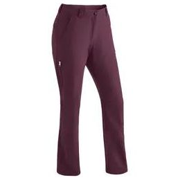 Funktionshose Maier Sports "Helga", Damen, Gr. 34, Normalgr&ouml;&szlig;en, lila (purpurviolett), 91% Polyester, 9% Elasthan, Hosen Funktionshose, warme Damen Outdoorhose, robuste Wanderhose, Regular Fit