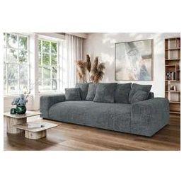 Big-Sofa Home Affaire "LAKESIDE 3-Sitzer Schlafsofa mit Bettkasten, Breite 256,5 cm", dunkelgrau, B:256,5cm H:82cm T:122cm, 100% Polyester, Sofas, Big-Sofa, Liegefl&auml;che 168,5x195 cm, hoher Sitzkomfort, Ma&szlig;e B/T/H: 256/122/82cm