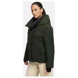 Winterjacke Marikoo "Nadiraa", Damen, Gr. XL, schwarz olive, Obermaterial: 100% Polyester; Futter: 100% Polyester; Wattierung: 100% Polyester; &Auml;rmelfutter: 100% Polyester, Jacken Winterjacke, 2-in-1 Funktion Herausnehmbare Polyester-Innenteil