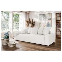 Big-Sofa Home Affaire "LAKESIDE klein 3-Sitzer Schlafsofa mit Bettkasten, Breite 238 cm", wei&szlig;, B:238cm H:85cm T:98cm, 100% Polyester, Sofas, Big-Sofa, Liegefl&auml;che 149x195 cm, hoher Sitzkomfort, Ma&szlig;e B/T/H: 238/98/85cm