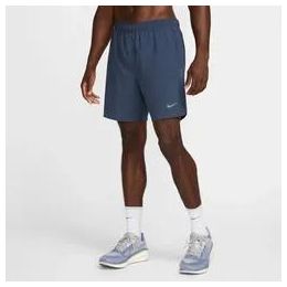 Laufshorts Nike "M NK DF CHALLENGER 72IN1 SHORT", Herren, Gr. XXL, N-Gr, thunder blau, reflective silv, Obermaterial: 100% Polyester, Hosen
