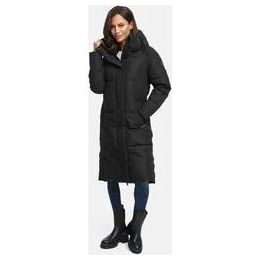 Winterjacke Marikoo "Michikoo", Damen, Gr. L, schwarz, Obermaterial: 100% Polyester; Futter: 100% Polyester; Wattierung: 100% Polyester; &Auml;rmelfutter: 100% Polyester, Jacken Winterjacke, Extra langer Schnitt mit seitlichen Bel&uuml;ftungs&ouml;ffnungen