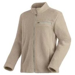 Fleecejacke Maier Sports "Racka M", Herren, Gr. 56, beige, 100% Polyester, Jacken Fleecejacke, Herren Fleece, funktioneller Midlayer, Full-Zip