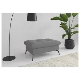 Sit & More Polsterhocker SIT & MORE "Amica", grau, B:102cm H:47cm T:69cm, 100% Polyester, Hocker, Polsterhocker, mit Stauraum