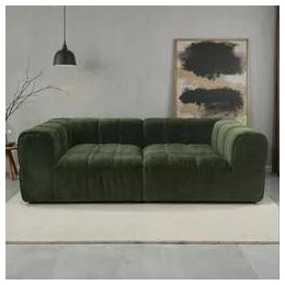 Big-Sofa DOMO collection "Ghent Megasofa in 2 Breiten, modern, bequem, Breite 220 oder 250cm", gr&uuml;n, B:250cm H:72cm T:113cm, 100% Polyester, Sofas, Big-Sofa, Mit Taschenfederkern und Kassettensteppung
