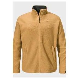 Sch&ouml;ffel Fleecejacke SCH&Ouml;FFEL "CIRC Fleece Jk Style Purga WMS", Herren, Gr. 42, braun (4205, braun), Oberstoff: 100% Polyester, relaxed fit, hoch geschlossener Ausschnitt, Jacken Fleecejacke