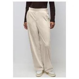 Cordhose Street One, Damen, Gr. 40, L&auml;nge 30, beige (malted beige), Cord, 60% Baumwolle, 38% Polyester, 2% Elasthan, unifarben, comfort fit kurz, Hosen Cordhose, High Waist