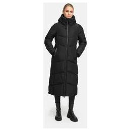 Winterjacke Marikoo "Firella", Damen, Gr. XL, schwarz, Obermaterial: 100% Polyester; Futter: 100% Polyester; Wattierung: 100% Polyester; &Auml;rmelfutter: 100% Polyester, Jacken Winterjacke, extra lange Passform und seitliche Bel&uuml;ftungs&ouml;ffnungen